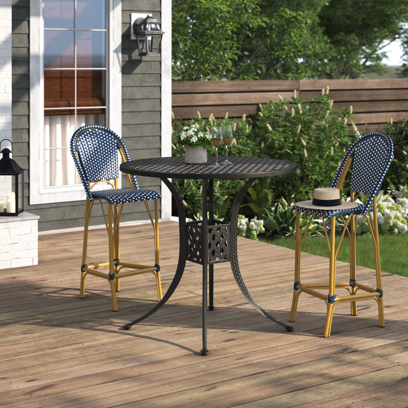 Three Posts Carterton 42 Round Bar Table Reviews Wayfair